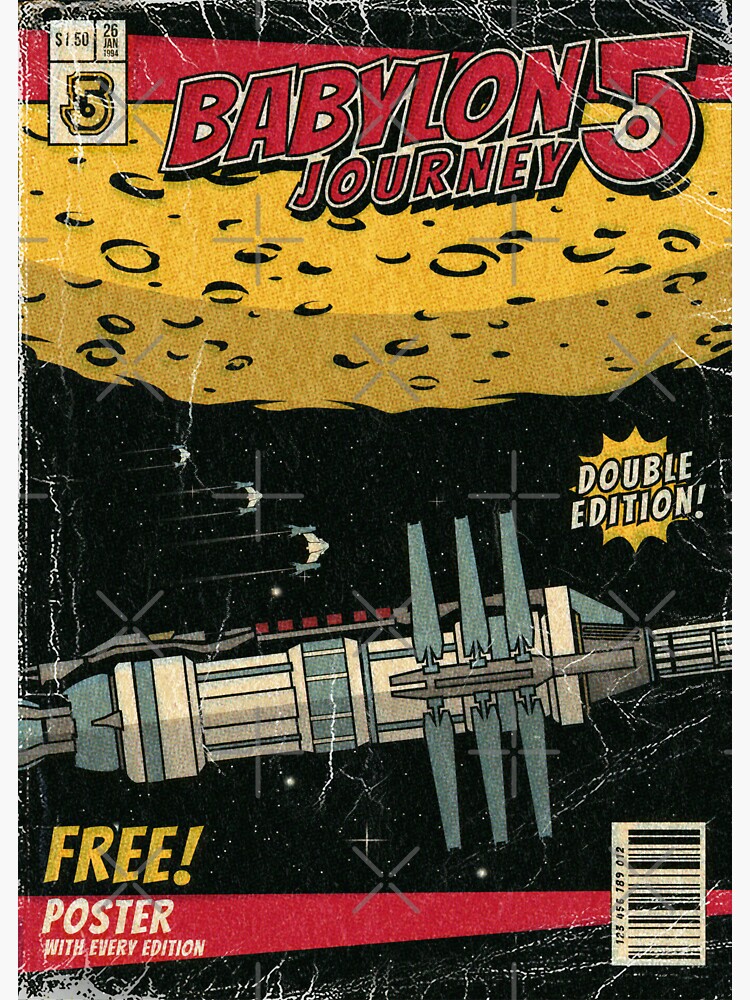 "Babylon 5 Comic Cover. Scratches" Sticker for Sale by camikaze-es ...