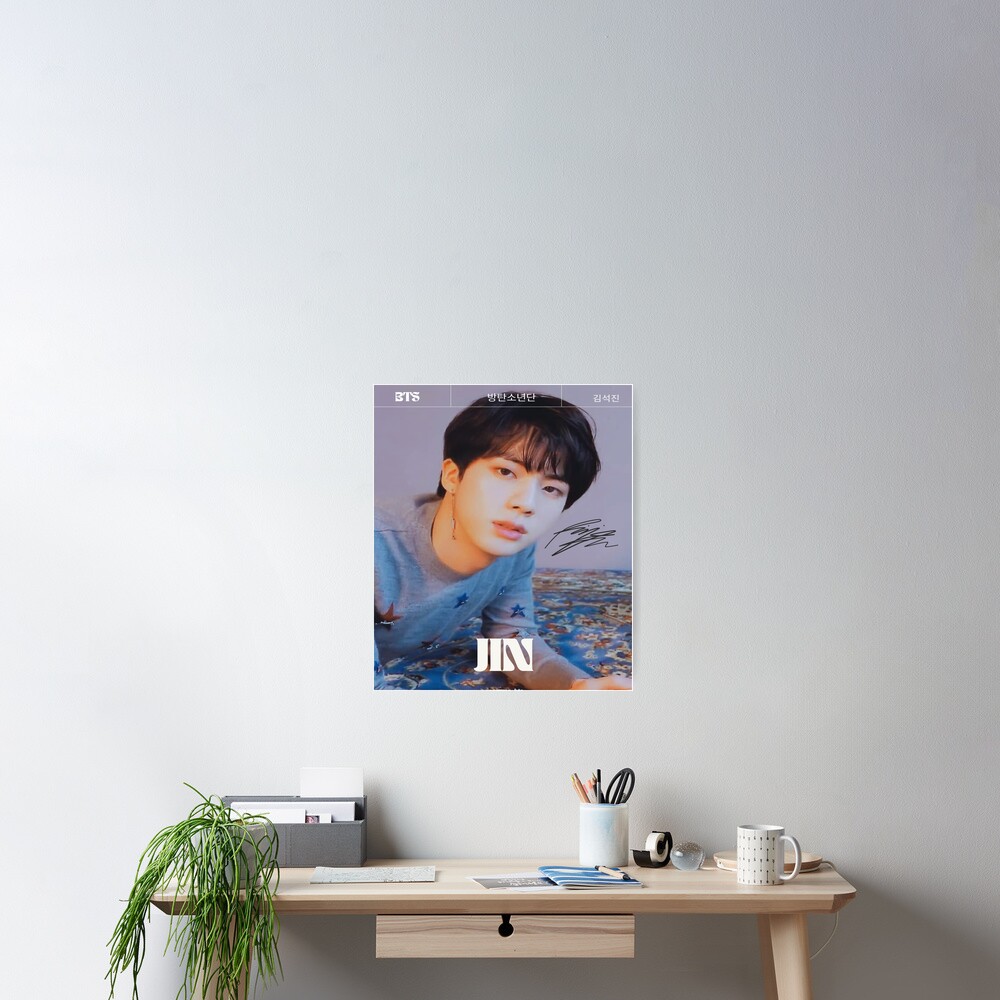 "BTS Jin Vintage" Poster for Sale by niconics | Redbubble