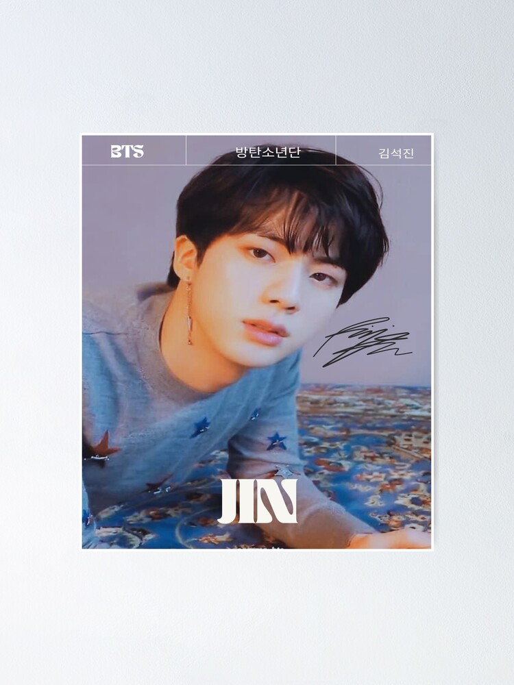 "BTS Jin Vintage" Poster for Sale by niconics | Redbubble