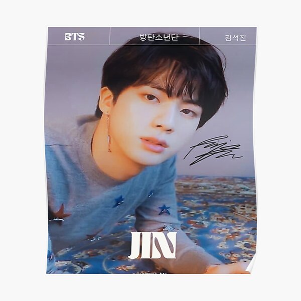 "BTS Jin Vintage" Poster for Sale by niconics | Redbubble