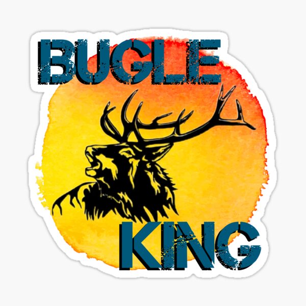 "Bugle king" Sticker for Sale by partsmanrod | Redbubble