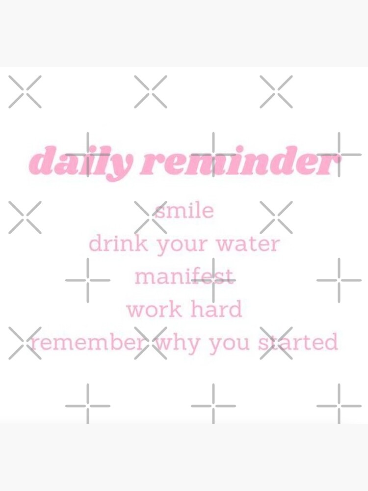 "Daily reminders " Sticker for Sale by caitlynnjoy | Redbubble