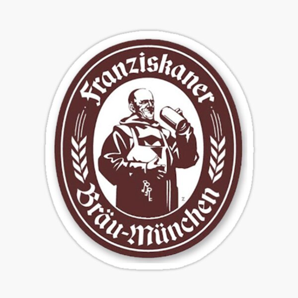 "Franzis.kaners We.issbier logo" Sticker for Sale by TAMIROBBEN | Redbubble