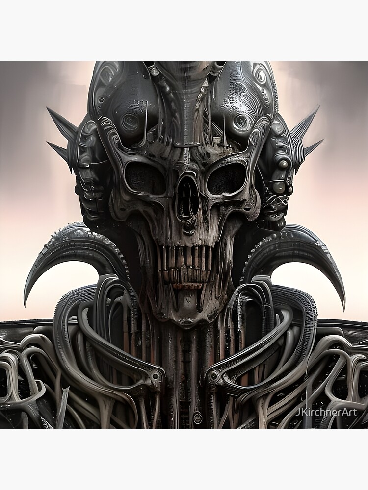 "Industrial Menacing Evil Skull " Poster for Sale by JKirchnerArt ...