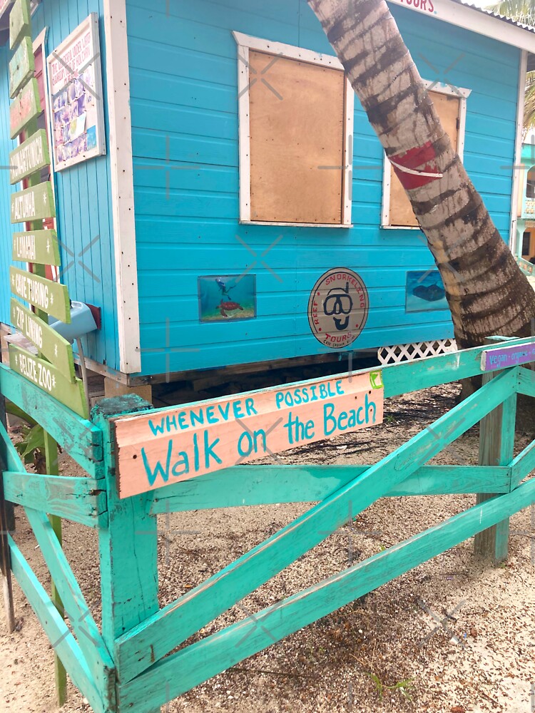 "whenever possible walk on the beach" Sticker for Sale by caitlynnjoy ...