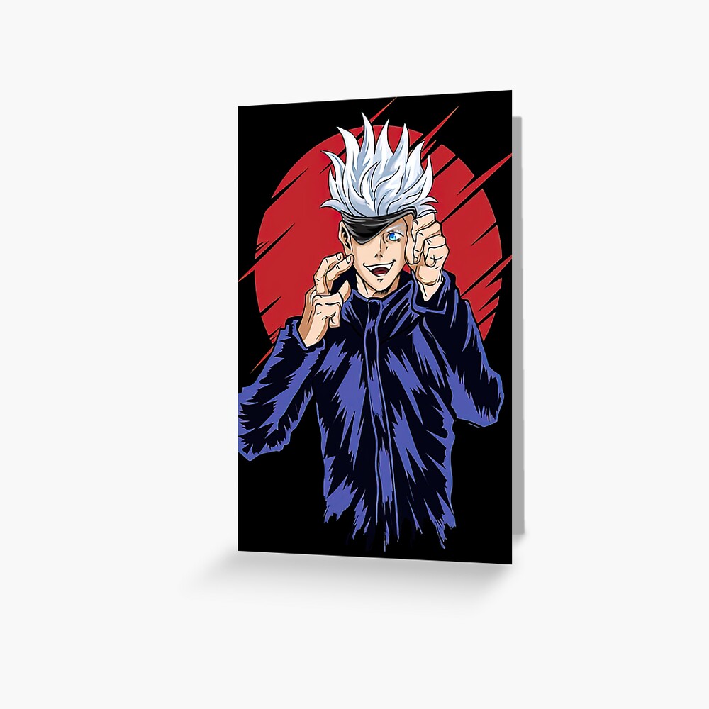 "Jujutsu Kaisen Satoru Gojo" Greeting Card for Sale by HelenHolland ...
