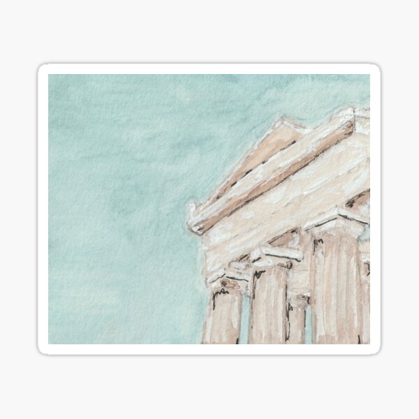 "Greek Architecture " Sticker for Sale by marble24 | Redbubble