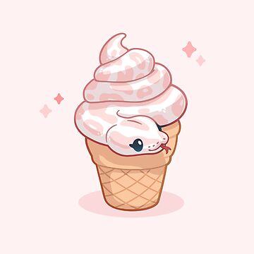 "Ice cream snake" Poster for Sale by Lilypawstudio | Redbubble