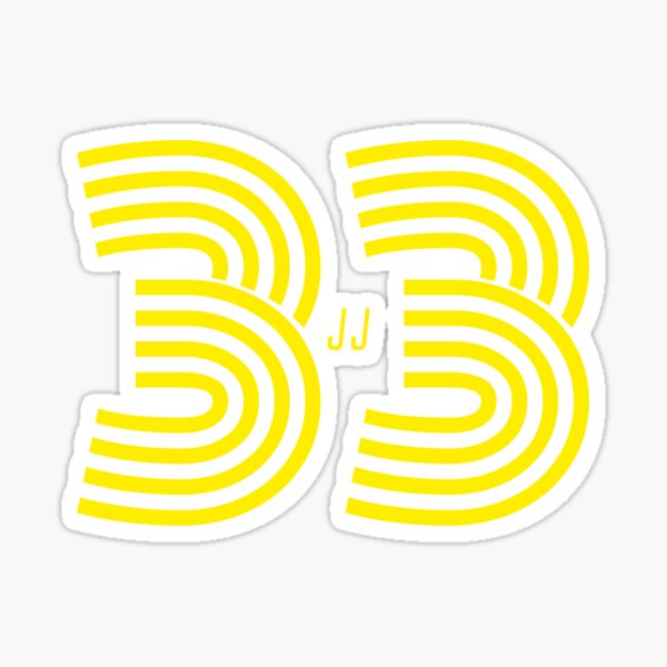 "JJ 33" Sticker for Sale by purplepeppers | Redbubble