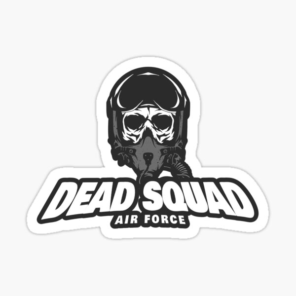 "Air Force Dead Squad Fighter Pilot" Sticker for Sale by Mi-Zetas ...