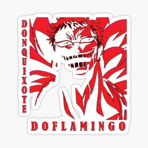 "Donquixote Doflamingo one piece" Sticker by youranimeworld ⭐⭐⭐⭐⭐ ...