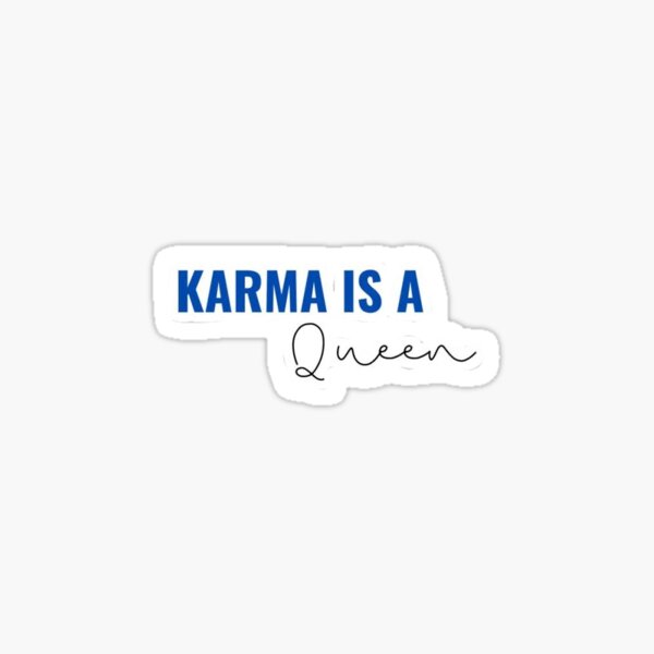 "karma" Sticker for Sale by Betsymae | Redbubble