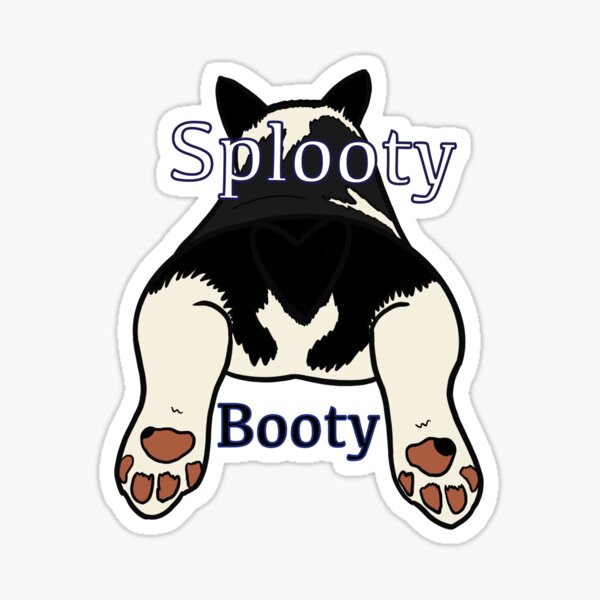 "Splooty booty" Sticker for Sale by Simswitz | Redbubble