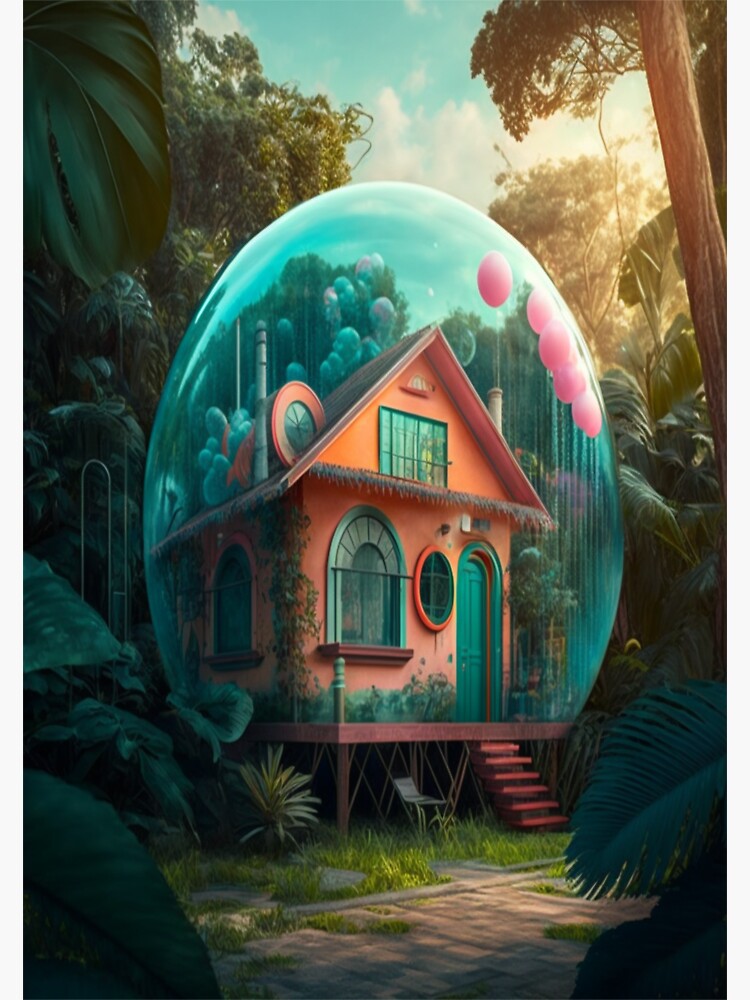 "Bella AMG -Bubble Gum House In A Jungle (Edition #1)" Sticker for Sale ...