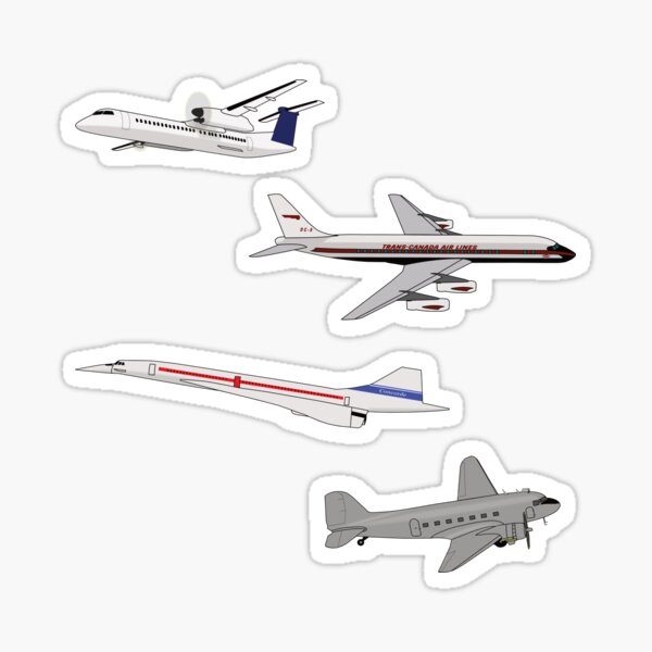 "Pack of Airliners Aviation" Sticker for Sale by clairgraphic | Redbubble