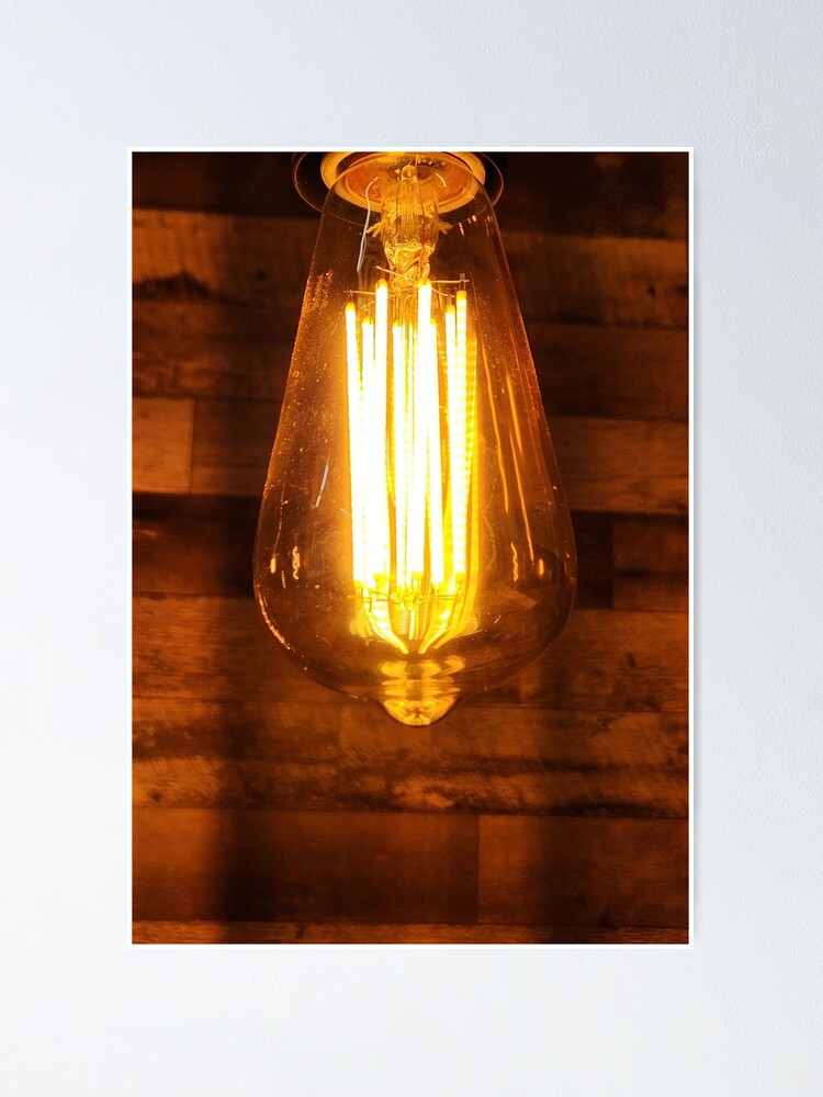 "Old Lightbulb" Poster for Sale by MinaBohl | Redbubble