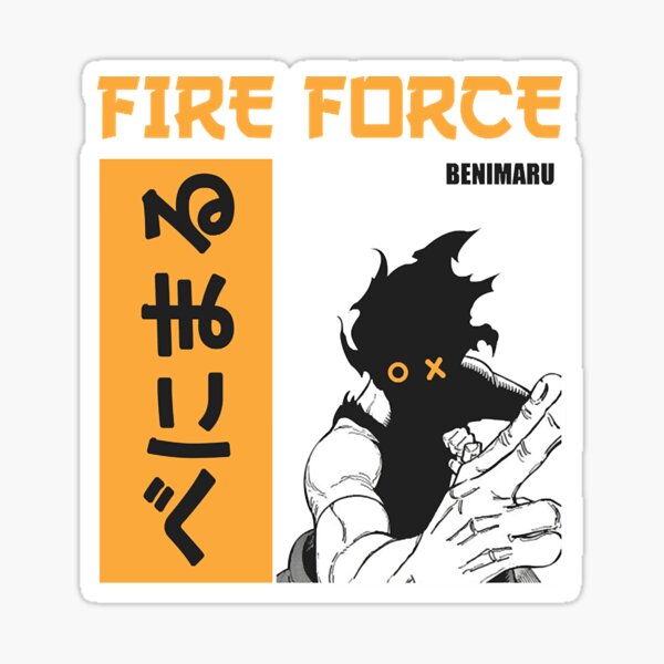 "Benimaru Fire Force v1 - Tshirt" Sticker for Sale by ChaimJohnson ...