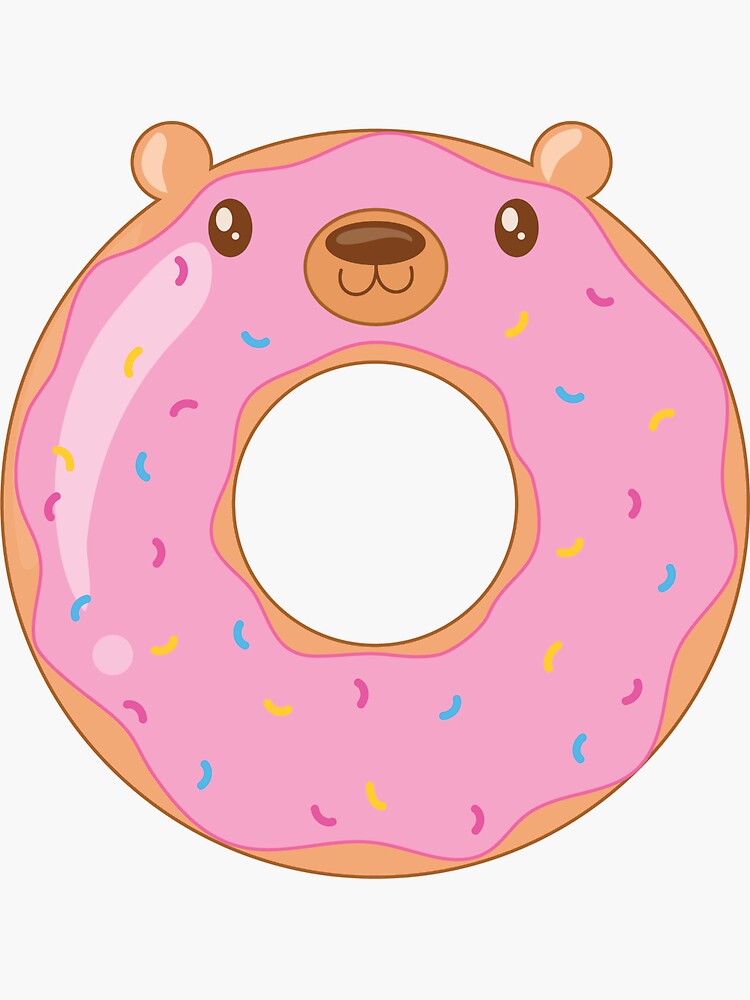"Donut Bear" Sticker for Sale by Rustmm | Redbubble