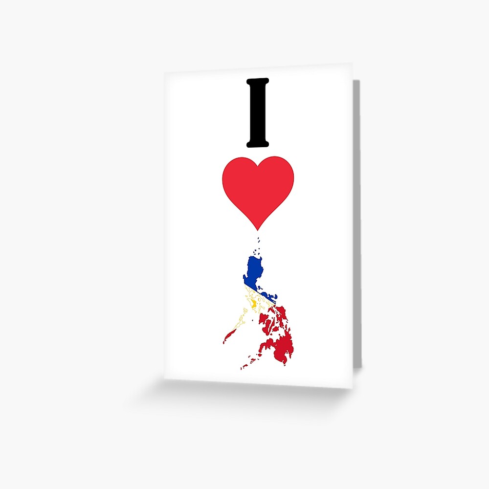 "I Love Philippines Vertical I Heart Filipino National Flag Map ...