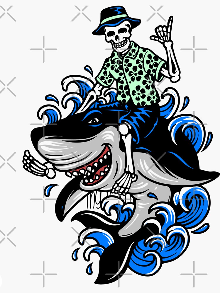 "OCEAN RODEO" Sticker for Sale by maddendesigns8 | Redbubble
