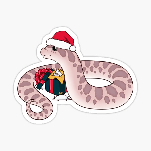 "Lavender Western Hognose Snake Christmas Edition II" Sticker for Sale ...