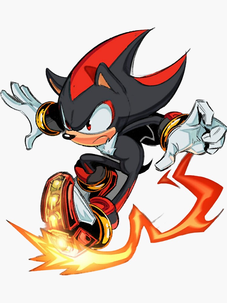 "Shadow the hedgehog Fire " Sticker for Sale by laurelandblusx | Redbubble