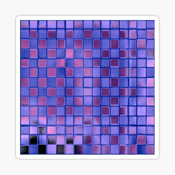 "CHECKER - PURPLE " Sticker for Sale by Davidbowieart | Redbubble