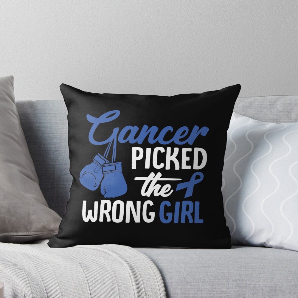"Fuck Colon Cancer, Cancer Picked the Wrong Girl, Blue Ribbon ...