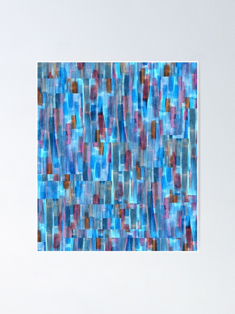 "Skyline Windows Indigo" Poster by acreativeperson | Redbubble