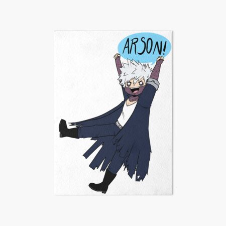 "Dabi “Arson” Design WHITE HAIR EDITION" Art Board Print for Sale by ...