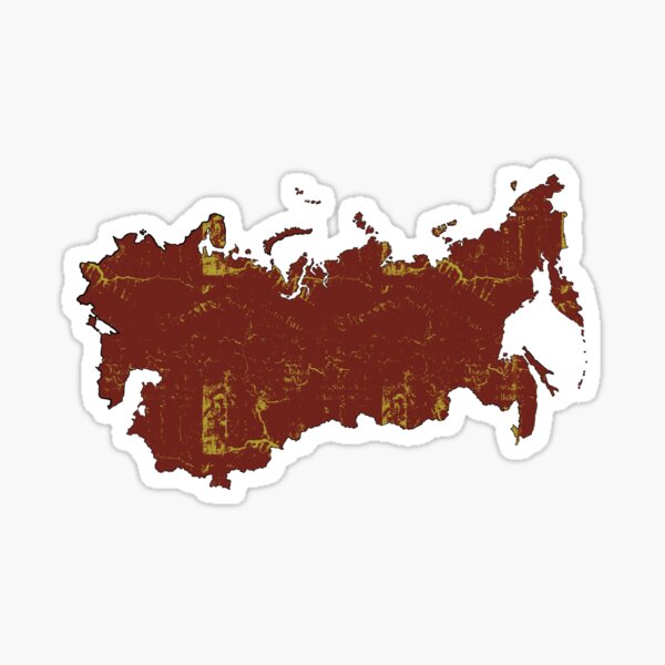 "Soviet map" Sticker for Sale by liberatoryart | Redbubble