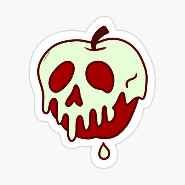 "Poison Apple" Sticker for Sale by SnowJade | Redbubble
