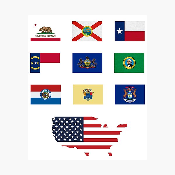 Us State Flags Printable USA Archives KidsPressMagazine.com