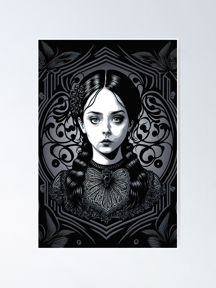 "Wednesday Addams" Poster for Sale by VolpeDesigns | Redbubble