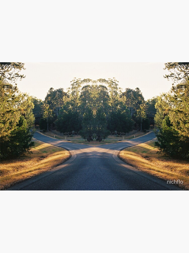 "Split Roads" Sticker for Sale by nichflo | Redbubble