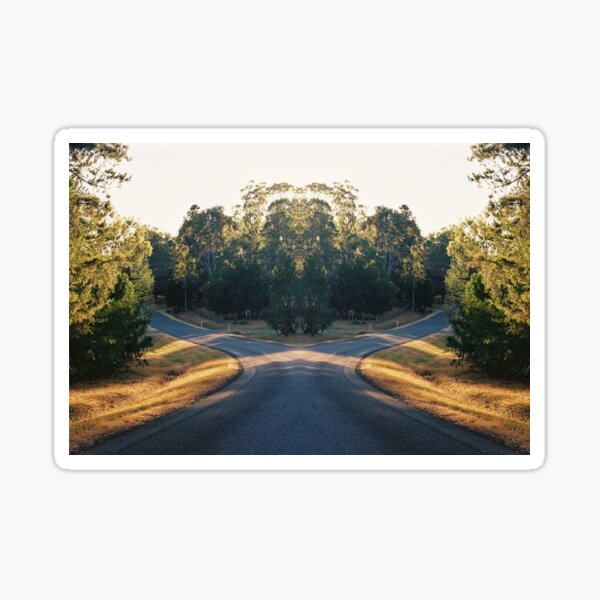 "Split Roads" Sticker for Sale by nichflo | Redbubble