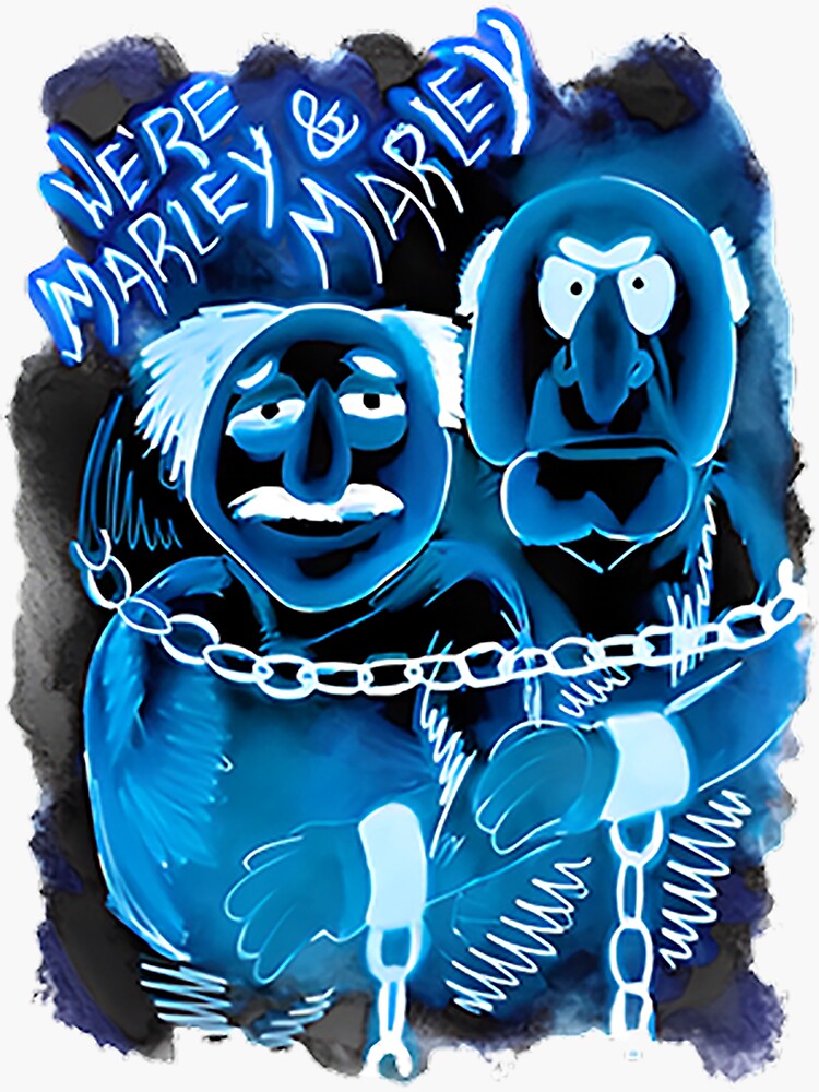 "Marley _amp_ Marley - Muppet Christmas Carol" Sticker for Sale by ...