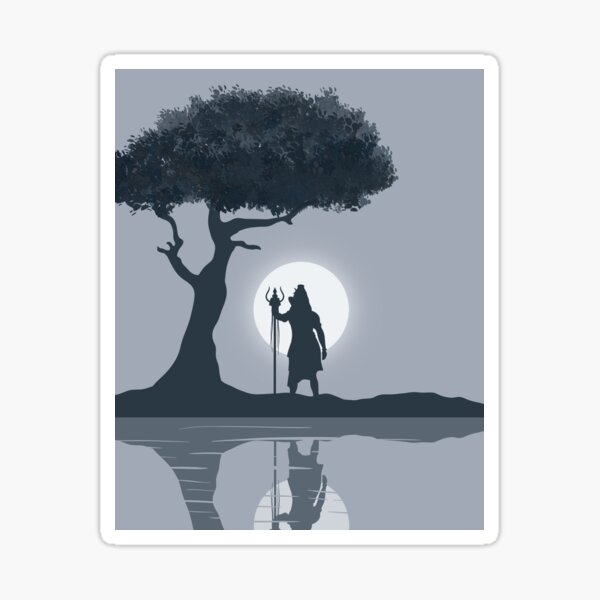 "Lord Shiva Har Har Mahadev" Sticker for Sale by Artsbykk | Redbubble