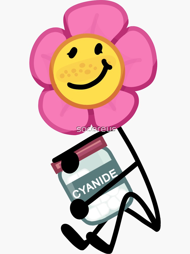 "Flower BFB" Sticker for Sale by socereus | Redbubble