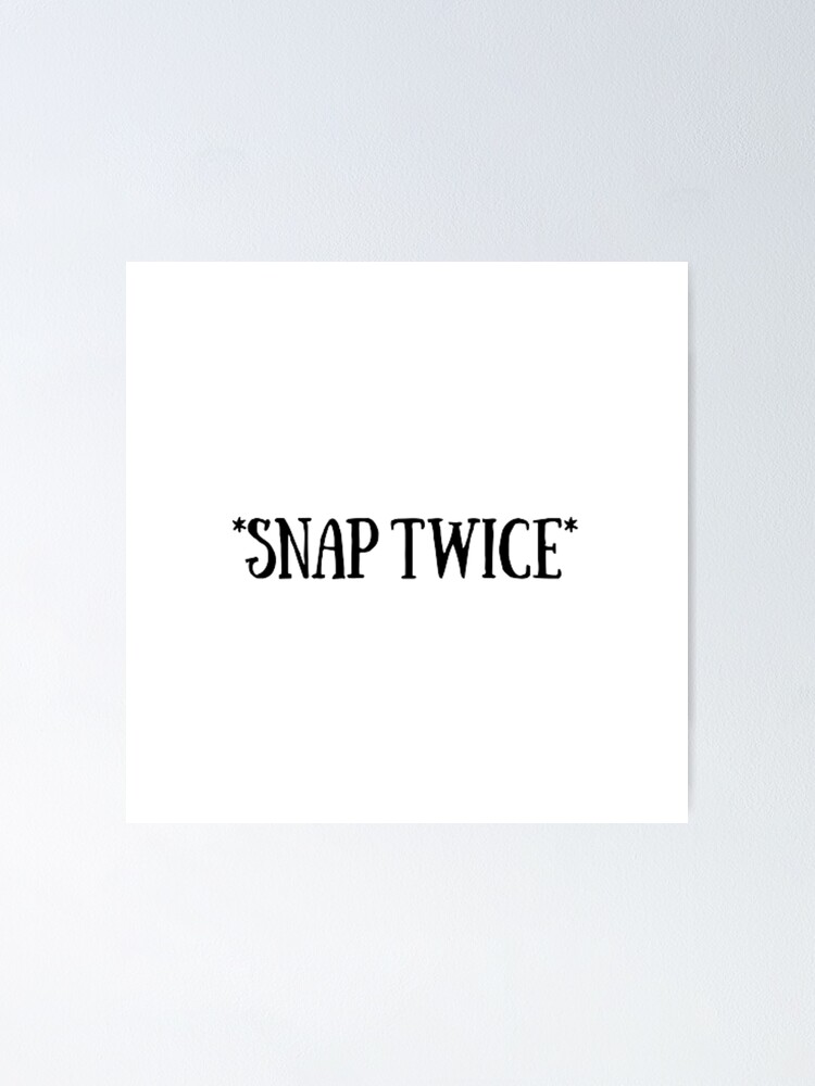 "snap twice (print) - Wednesday Addams" Poster for Sale by ...