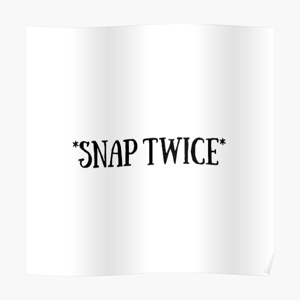 "snap twice (print) - Wednesday Addams" Poster for Sale by ...