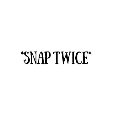 "snap twice (print) - Wednesday Addams" Sticker for Sale by ...
