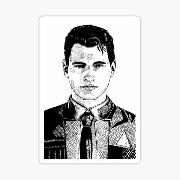 "Bryan Patrick Dechart Portrait – Connor" Sticker for Sale by Xander ...