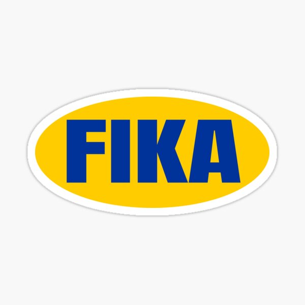 "Fika Shirt " Sticker for Sale by dgavisuals | Redbubble