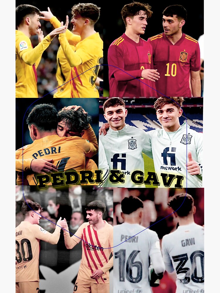 "Gavi and Pedri" Sticker for Sale by Zaka Syed | Redbubble