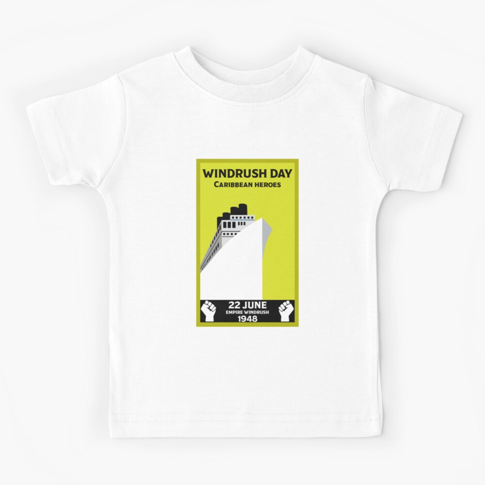 "Windrush Day Posters - Generation Windrush - Caribbean History" Kids T ...