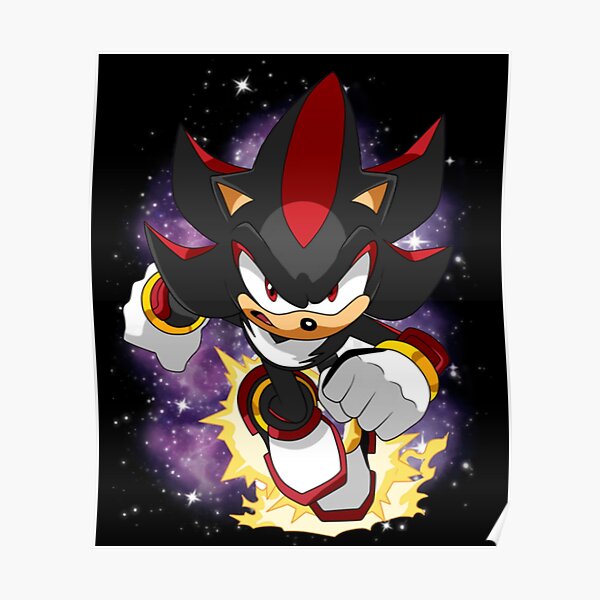 "Shadow The Hedgehog Sonic " Poster for Sale by MidwestMindsett | Redbubble