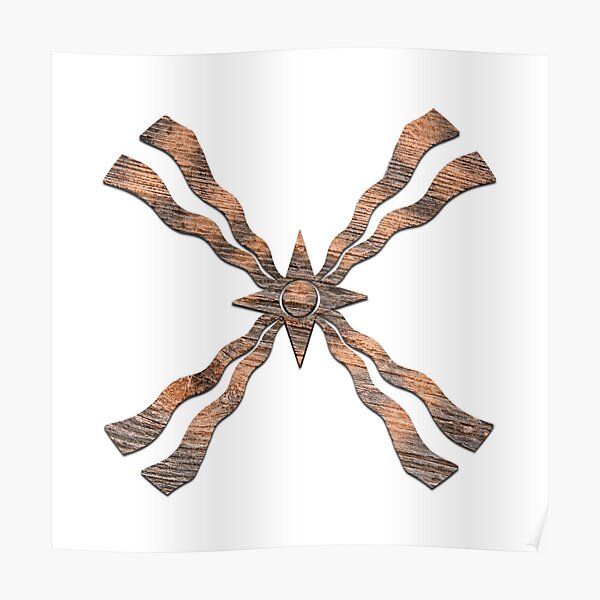 "Assyrian Star Old Wood" Poster for Sale by StevenDG | Redbubble