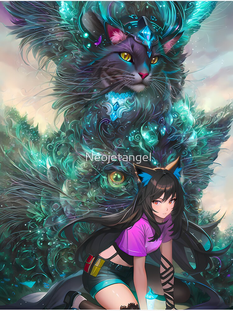 "Protection of the cat gods" Sticker for Sale by Neojetangel | Redbubble