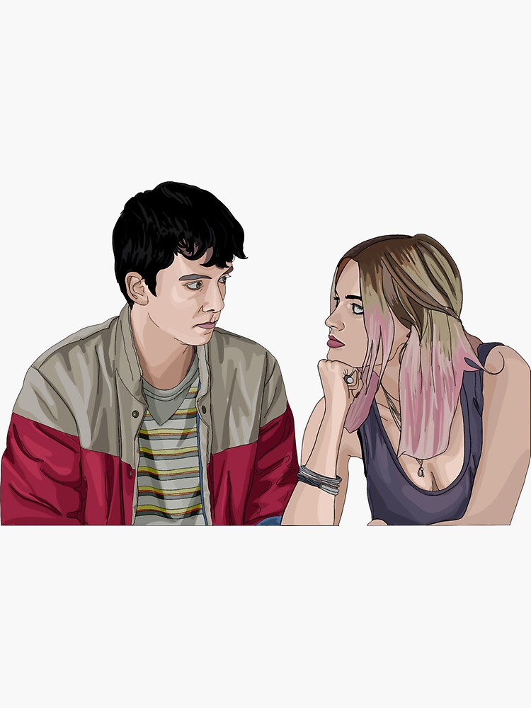 "Otis and Maeve - Sex Education" Sticker for Sale by RobertSach | Redbubble